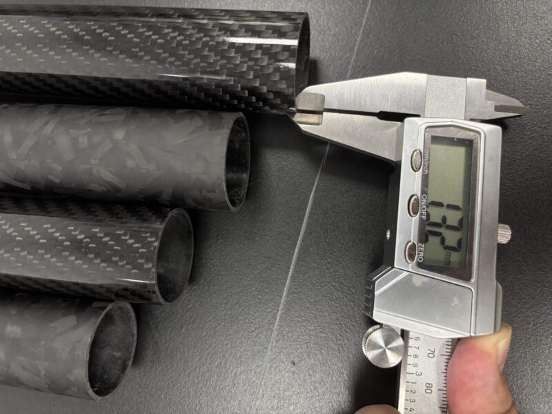 Carbon Fiber Rolled Tubes with Forged Marble Surface - E-YOUNG Composites