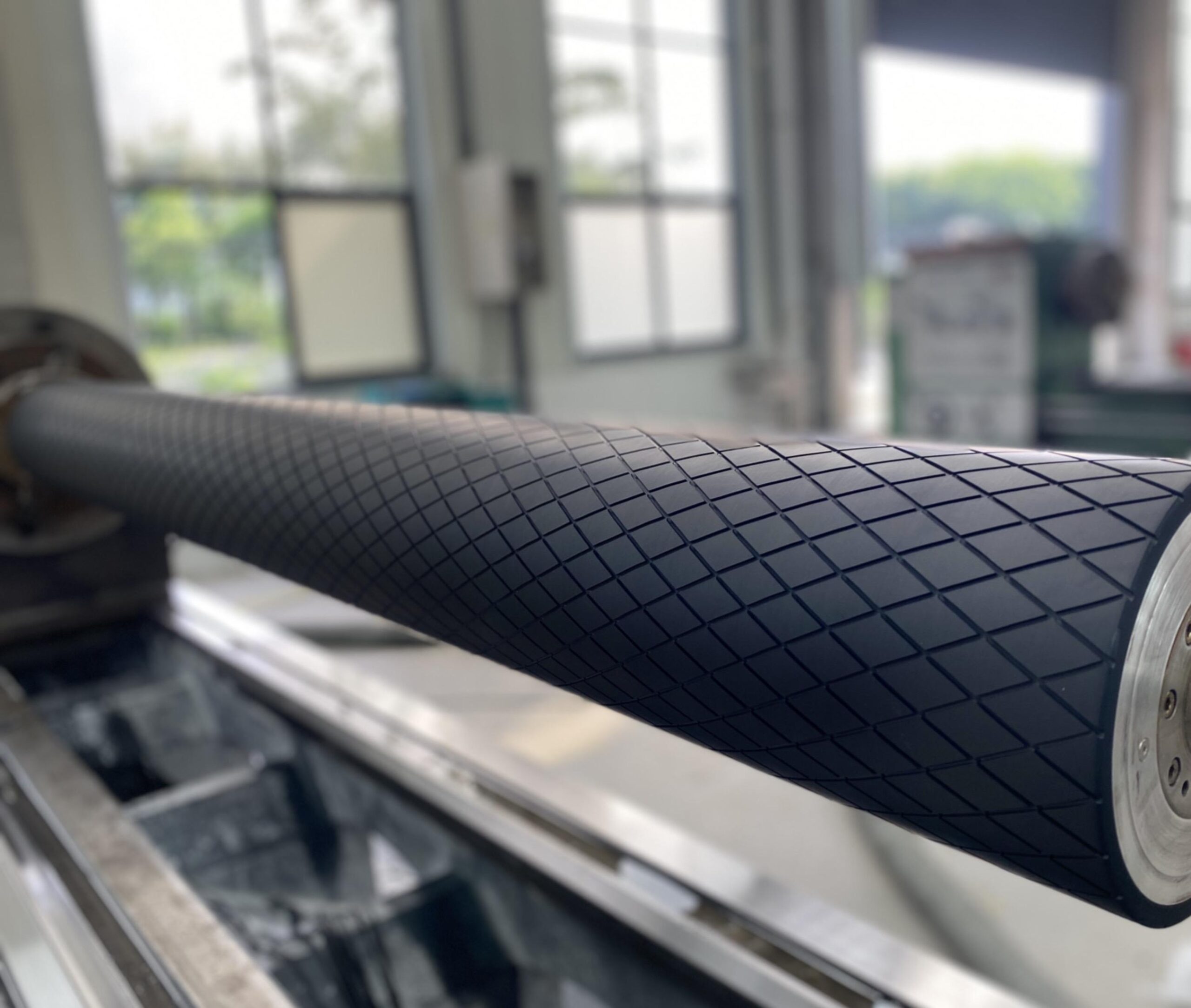 Carbon Fiber Rubber Covered Roller - E-YOUNG Composites